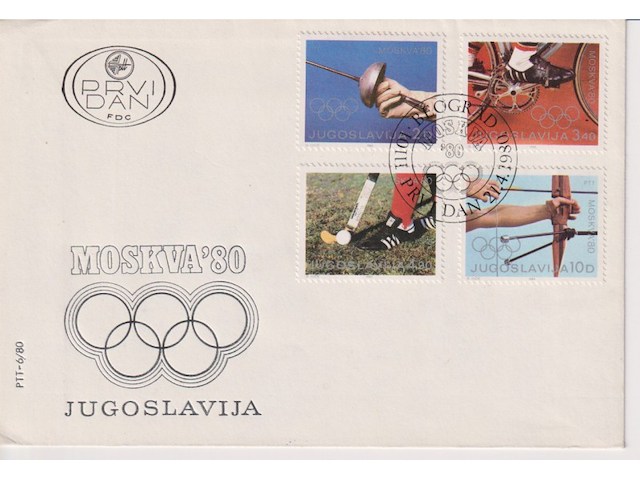 PRVI DAN / MOSKVA `80 JUGOSLAVIJA