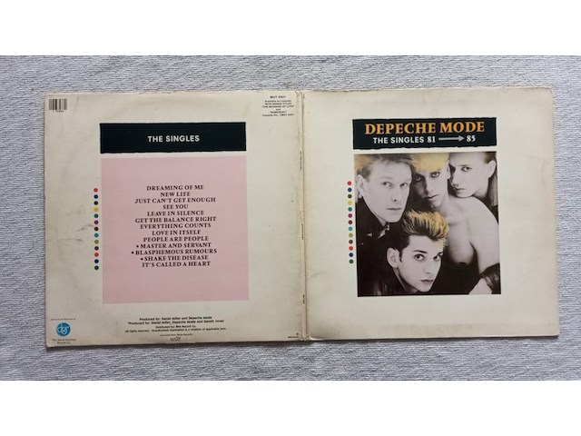 DEPECHE MODE - The Singles 81-85 (LP) Made South Africa