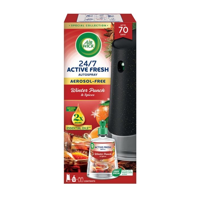 Air Wick Active Fresh komplet winter punch 228ml