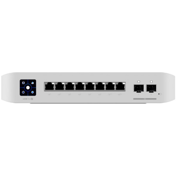 Ubiquiti USW-Pro-8-PoE-EU An 8-port, Layer 3 switch with PoE+ and PoE++ output. ( USW-PRO-8-POE-EU )