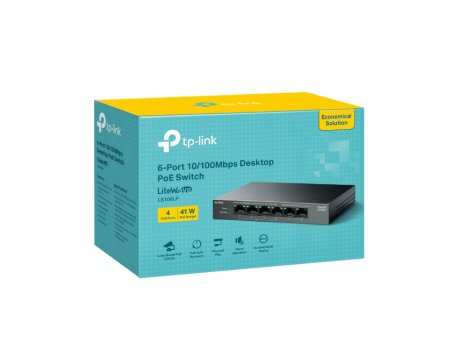 TP LINK LS106LP 6-portni 10/100mbps Desktop switch