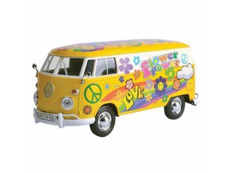 MotorMax Metalni auto 1:24 Volkswagen VW Type 2 Transporter Flower Power 25/79575