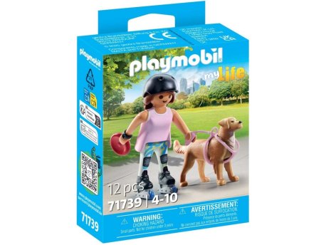 PERTINI Playmobil My life Zabava na rolerima sa retriverom