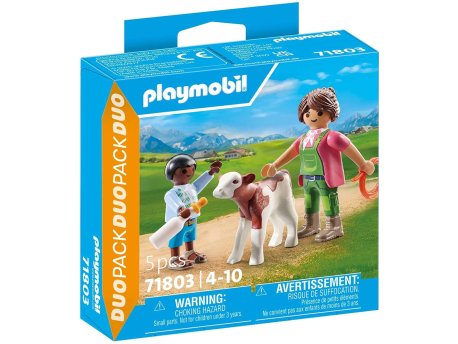 PERTINI Playmobil Duo pack Farmer sa teletom