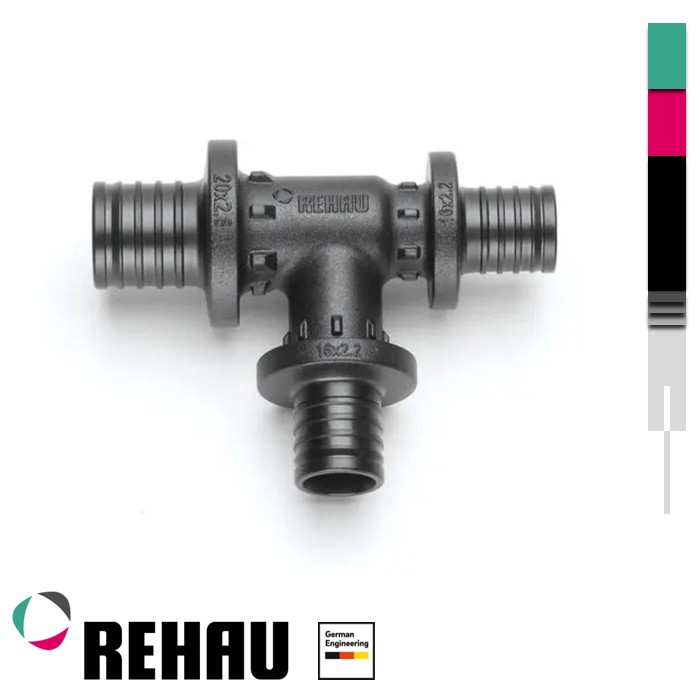 T-komad crni PX RAUTITAN REHAU