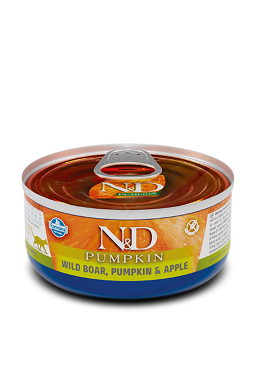 N&D CAN CAT WILD BOAR,PUMPKIN&APPLE 70G