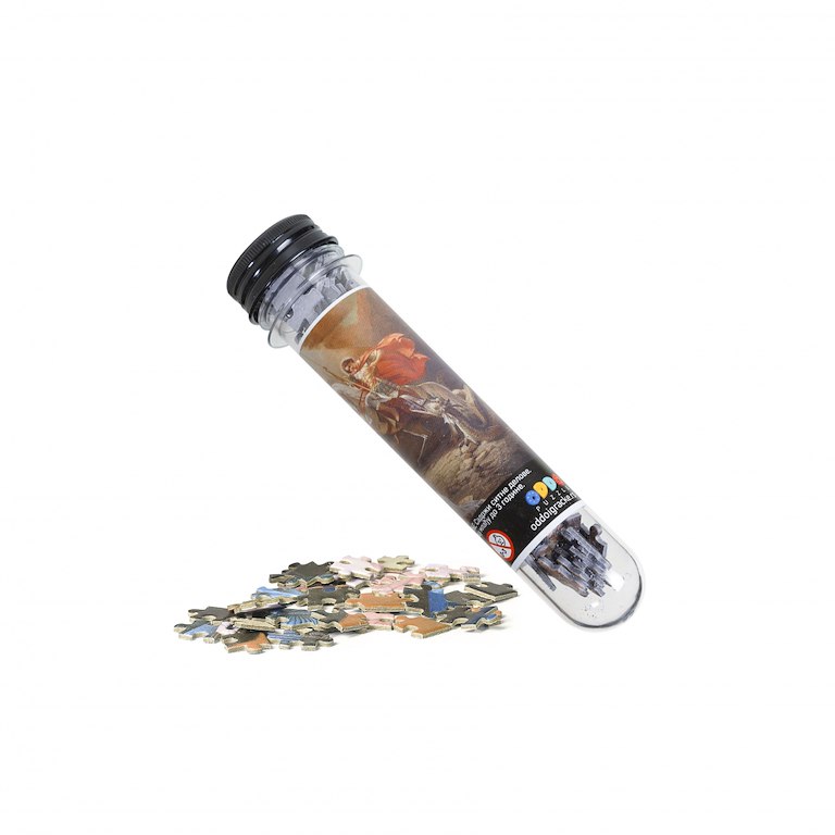 Micro Tube Puzzle Uroš Predić - Sveti Georgije ubija aždahu 99 delova 960698
