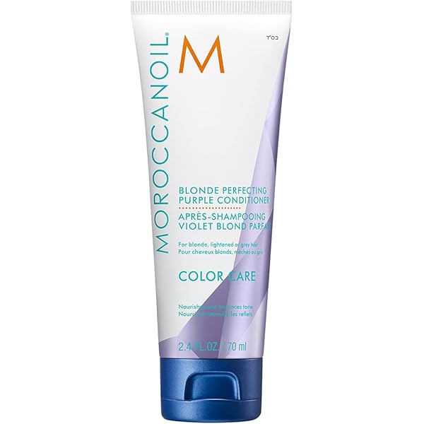 Moroccanoil Blonde Perfecting Purple Conditioner 70ml – regenerator za plavu ili sedu kosu