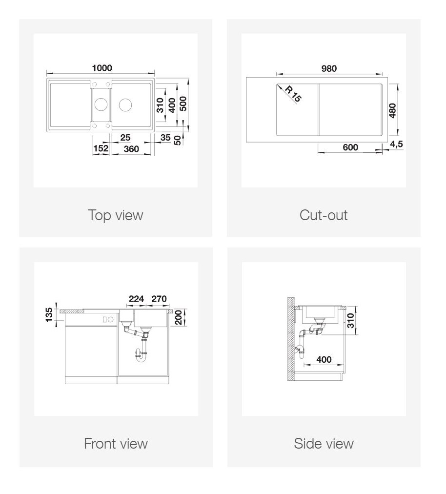 Blanco sudopera ADIRA 6S 527607