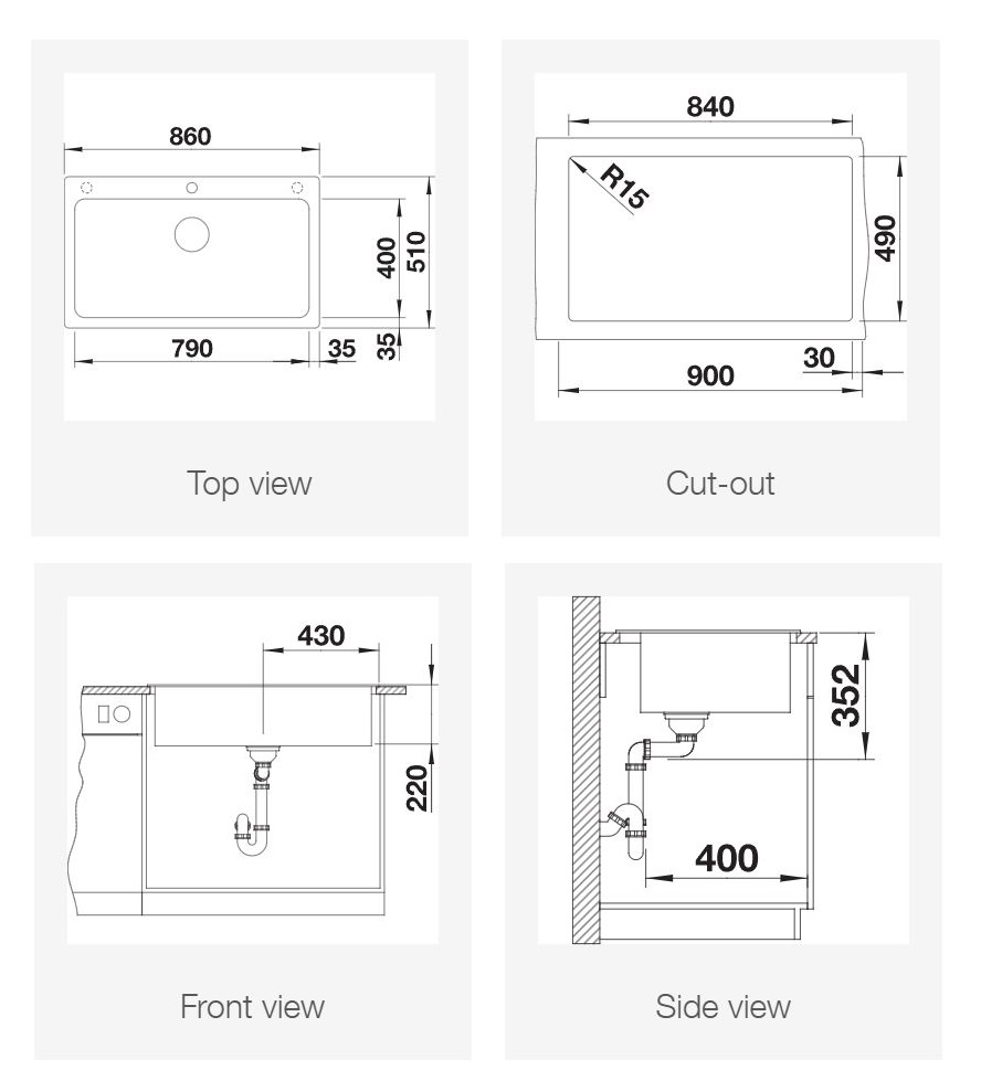Blanco sudopera NAYA XL 9 527316