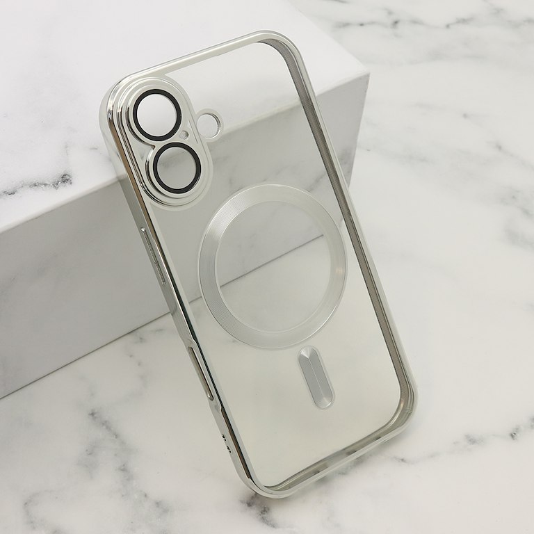 Zastitna maska (futrola) CAMERA PROTECT MAGSAFE - iPhone 17 srebrna (MS)