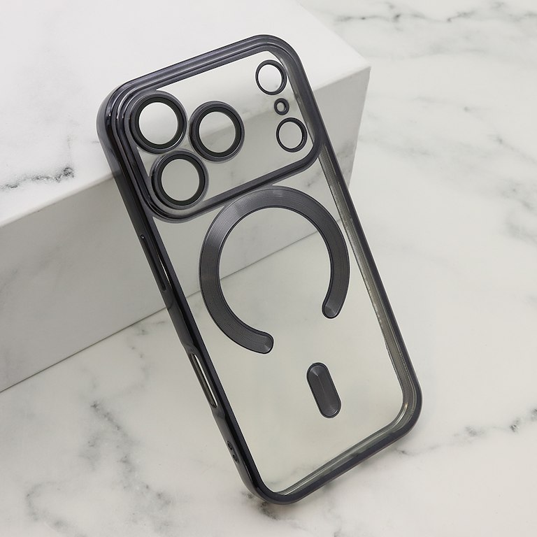 Zastitna maska (futrola) CAMERA PROTECT MAGSAFE - iPhone 17 Pro crna (MS)