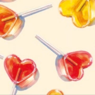 Ukrasni papir T - Heart Lollipops, 70x50 cm