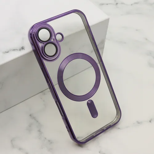 Futrola - maska CAMERA PROTECT MAGSAFE za iPhone 17 (6.3) ljubicasta (MS)