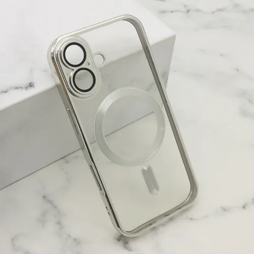 Futrola - maska CAMERA PROTECT MAGSAFE za iPhone 17 (6.3) srebrna (MS)