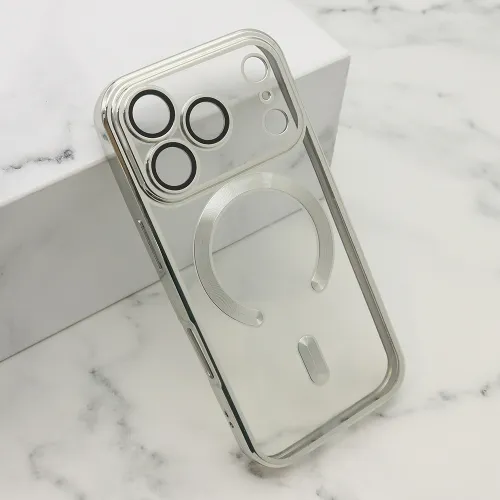 Futrola - maska CAMERA PROTECT MAGSAFE za iPhone 17 Pro (6.3) srebrna (MS)