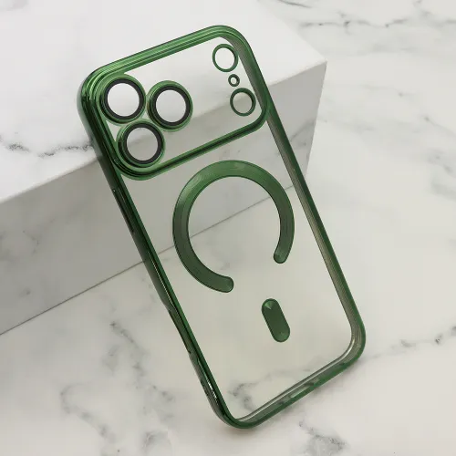Futrola - maska CAMERA PROTECT MAGSAFE za iPhone 17 Pro Max (6.9) zelena (MS)