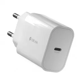 Devia Brzi punjač Smart PD Quick Charger, V2, 20W, Beli