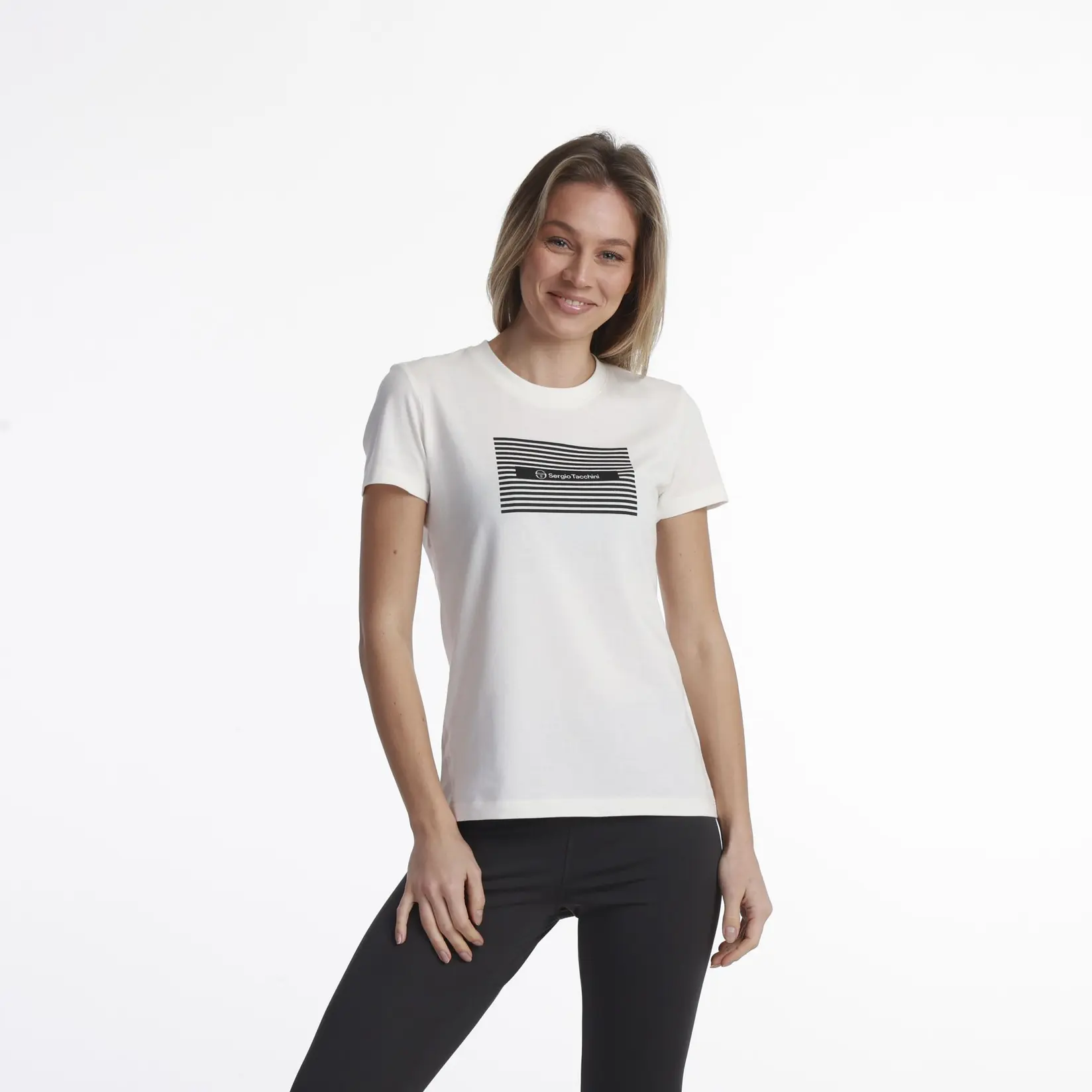 Sergio Tacchini Ženska majica Stripe W, Bela