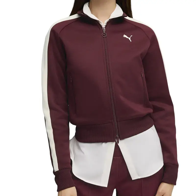 Puma Ženski duks sa rajsferušlusom Always On Short Track, Bordo