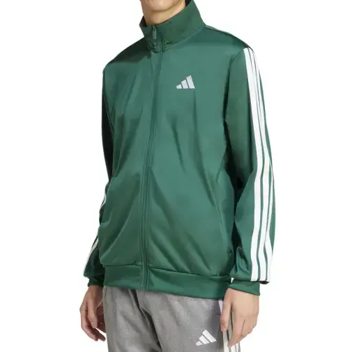 Adidas Muški duks na raskopčavanje 3S TR TT, Zeleni