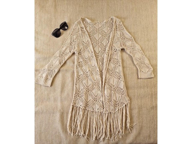 Forever boho dzemper-kardigan sa resama