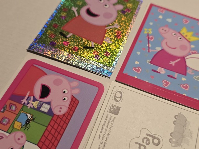 Sličice Peppa Pig Pepa Prase na komad