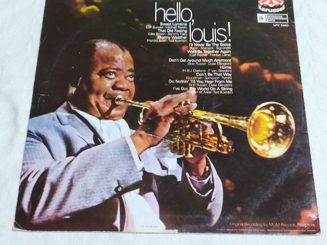 LOUIS ARMSTRONG - Hello, Louis! (LP, 4-/4+)
