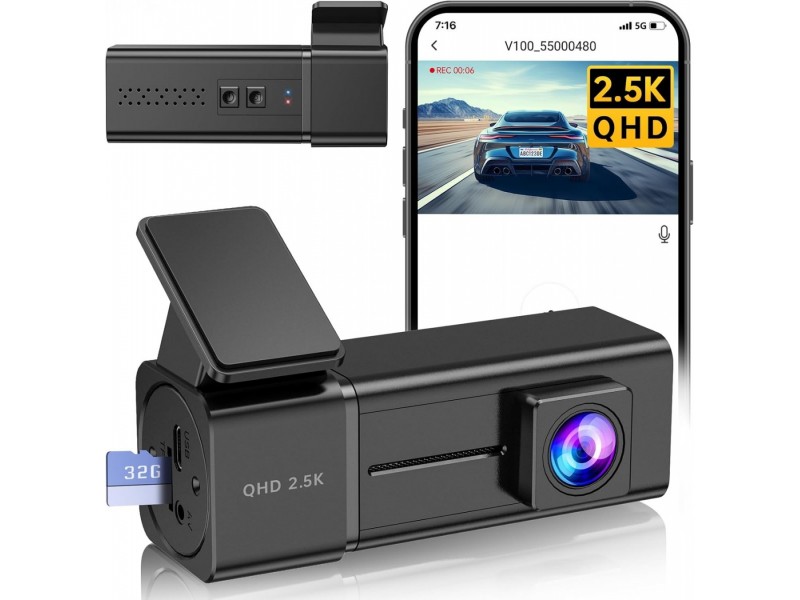WiFi kamera za auto za snimanje saobraćaja-2.5K Dasch C