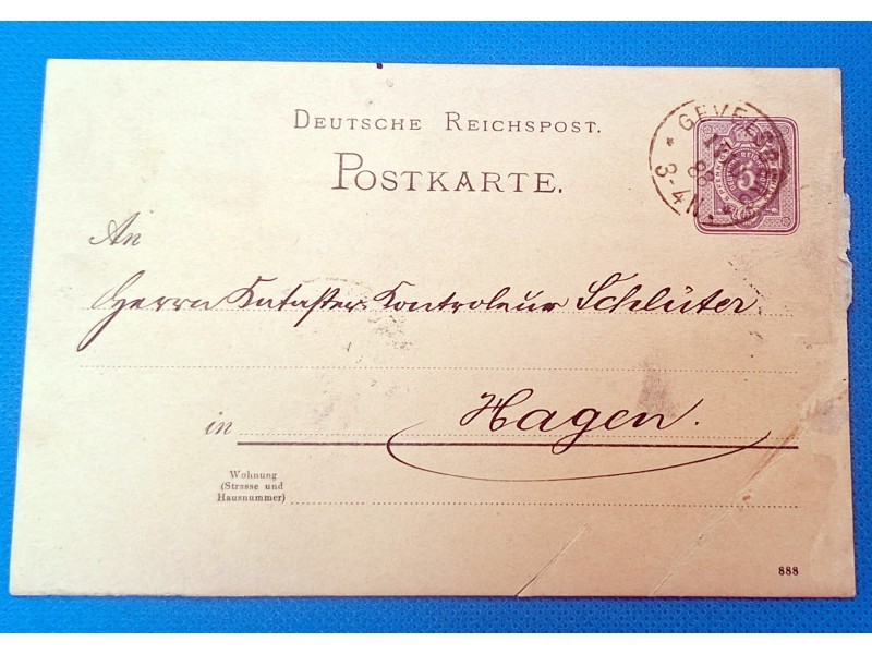 Deutsches Reich 1888.