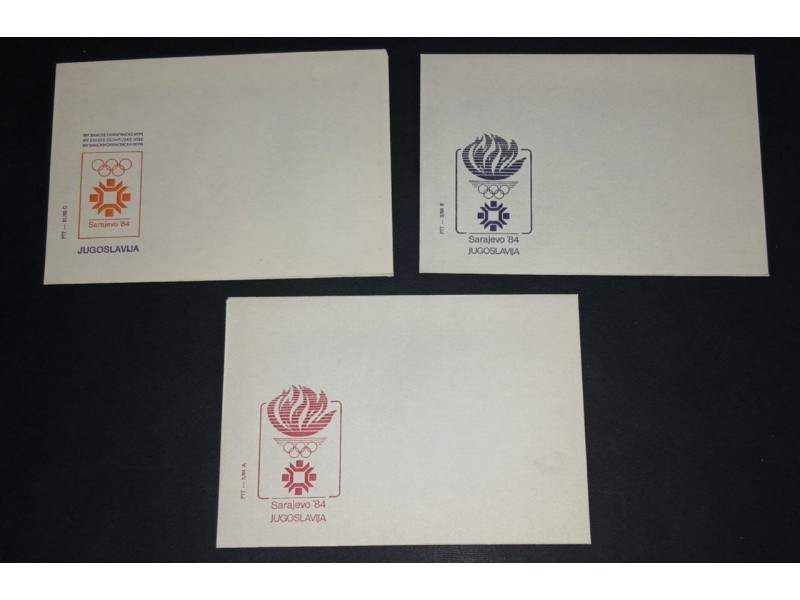 Koverte za FDC 1984 Jugoslavija Olimpijada