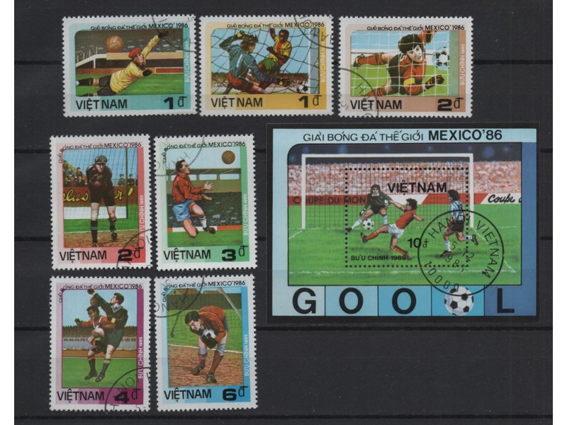 277, Vietnam1985 Fudbal, žigosano,