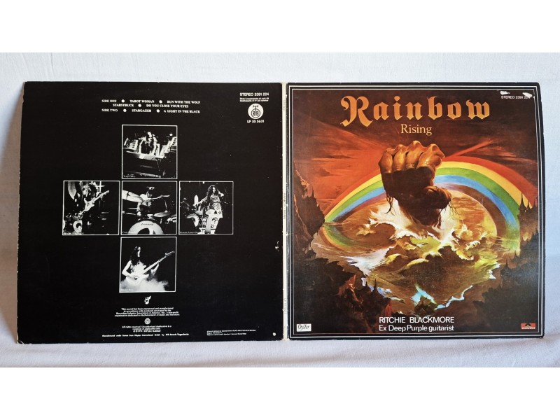 RAINBOW! DRUGI STUDIJSKI,NAJBOLJI LP ČUVENE GRUPE! 5,4!