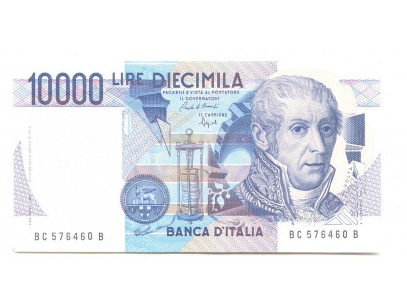 Italija 10000 lira 1984 UNC