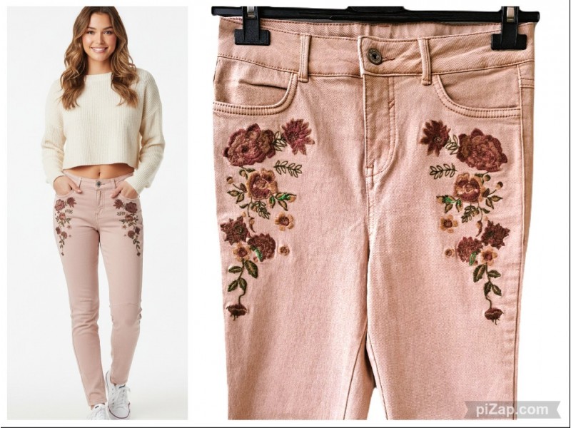 ✨CLOCKHOUSE✨tegljive pantalone sa vezom KAO NOVE!