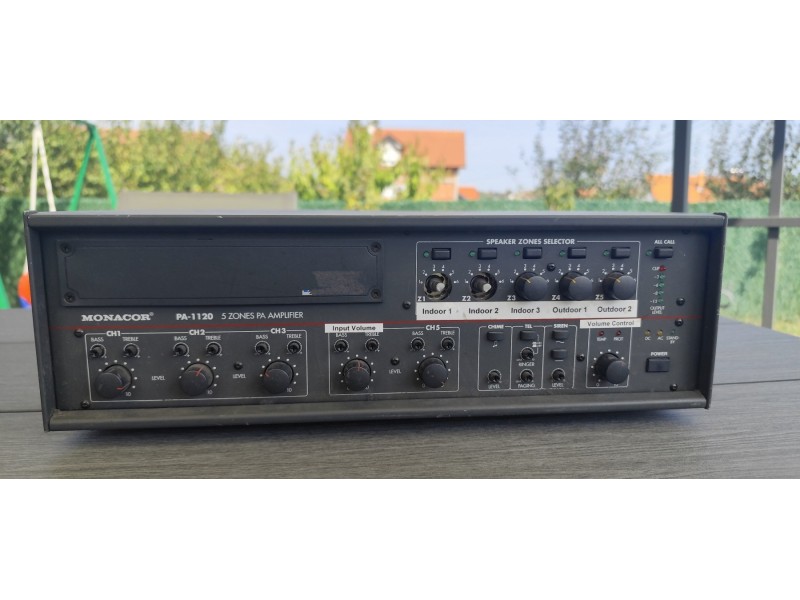 Monacor PA-1120 – 5 Zonsko PA Pojačalo