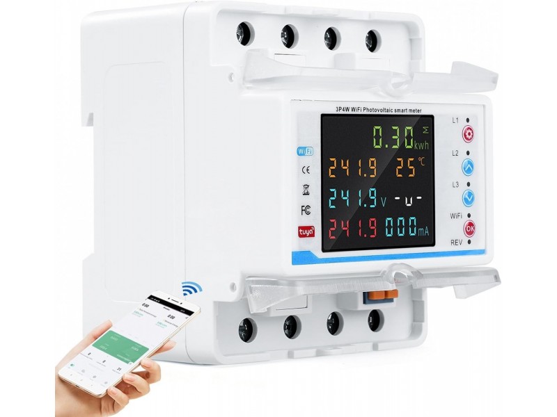 Smart meter WIFI 100A 380V trofazni pametni merac