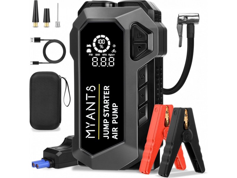 Jump Starter Booster za automobil 4000A sa kompresorom