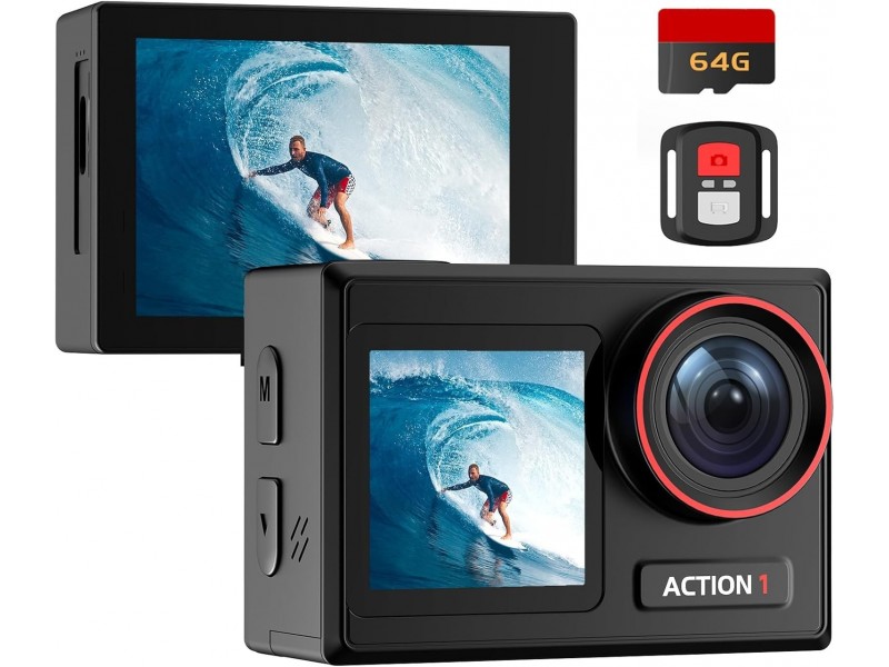 4K vodootporna akciona kamera od 30MP sa 60FPS sa dva e