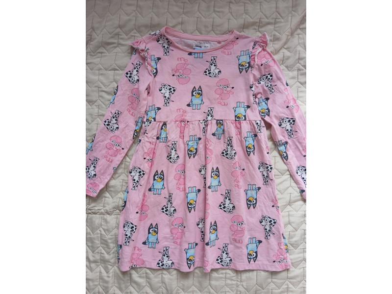 Nova Sinsay Bluey roze haljina, 128-134