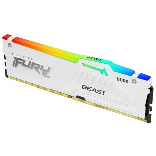 KINGSTON DIMM DDR5 16GB 5200MT/s KF552C36BWEA-16 Fury Beast RGB White Expo