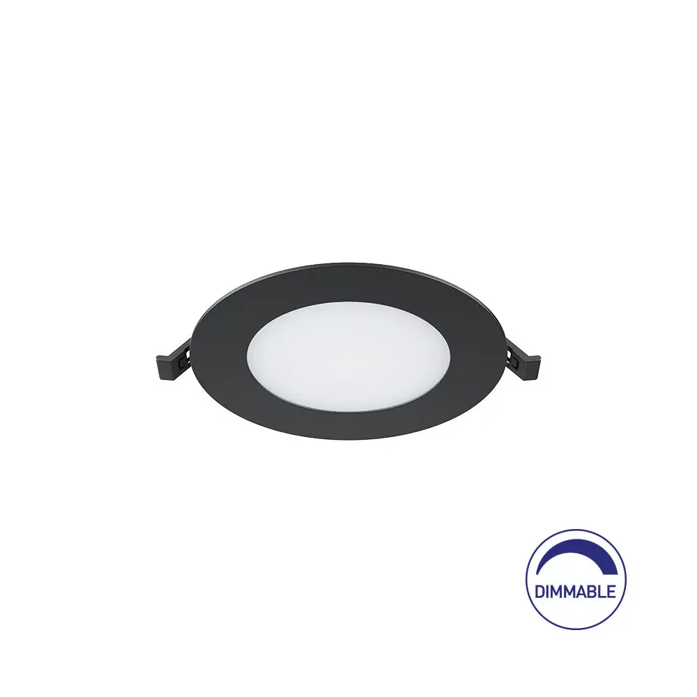 Braytron Ugradni LED panel BRY-SMD-CRP-6W-OKRUGLI-DIMABILNI-4INC-CRNI-6500K