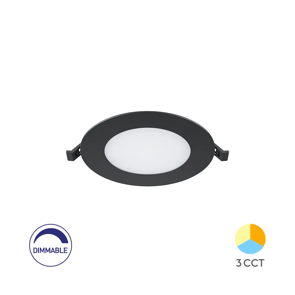 Braytron Ugradni LED panel BRY-SMD-CRP-6W-KRUG-DIMABILNI-4INC-CRNI-3U1
