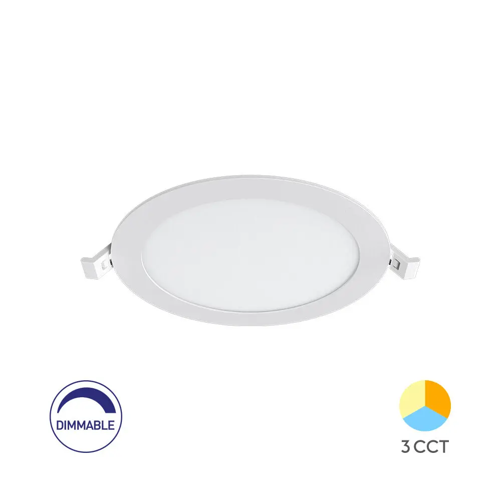 Braytron Ugradni LED panel BRY-SMD-CRP-12W-KRUG-DIMABILNI-8INC-BELI-3U1