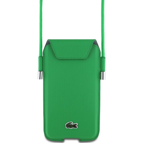 LACOSTE Leather Wallet Phone bag Green