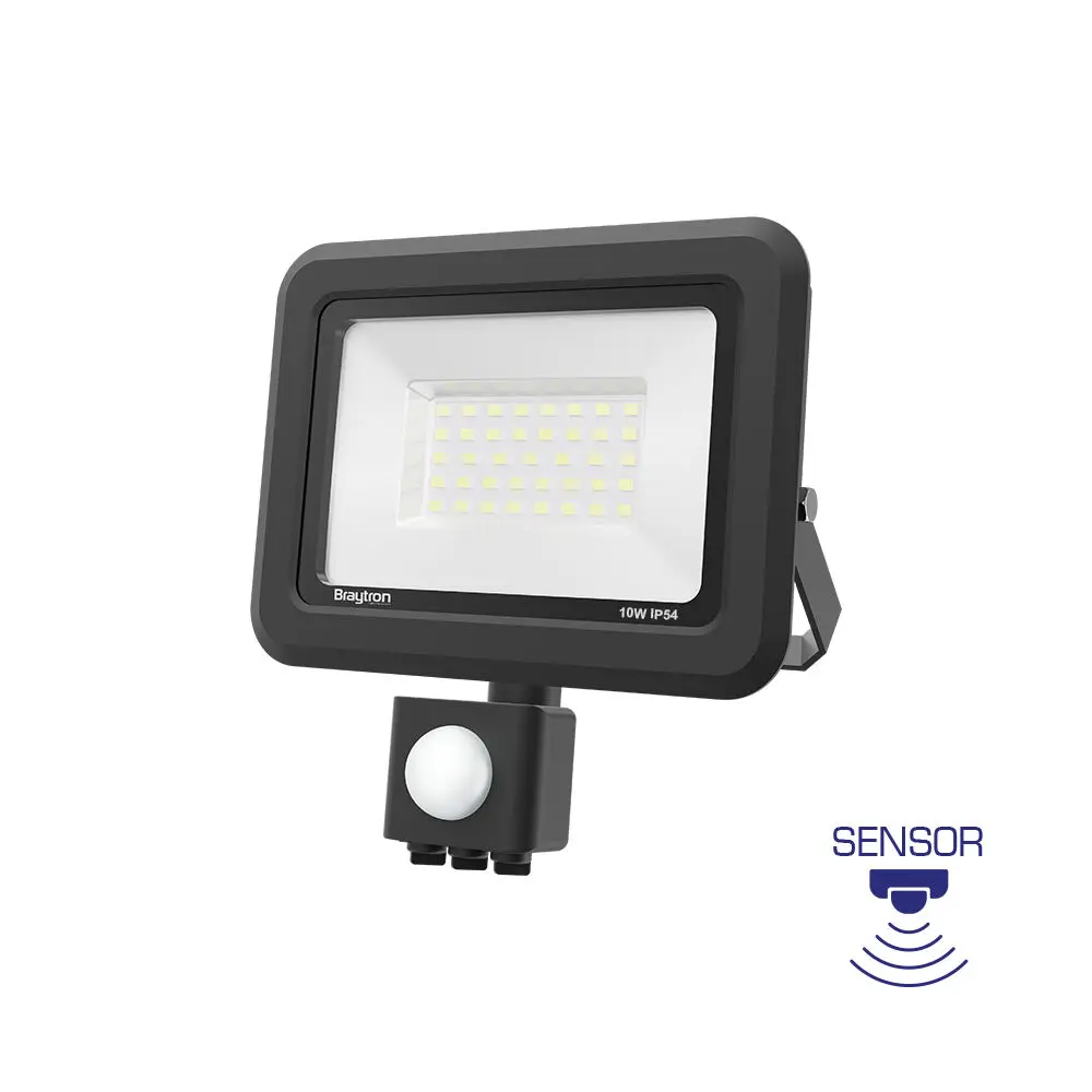 Braytron LED reflektor BRY-FLOOD-SF-10W-CRNI-6500K-SNS-IP65