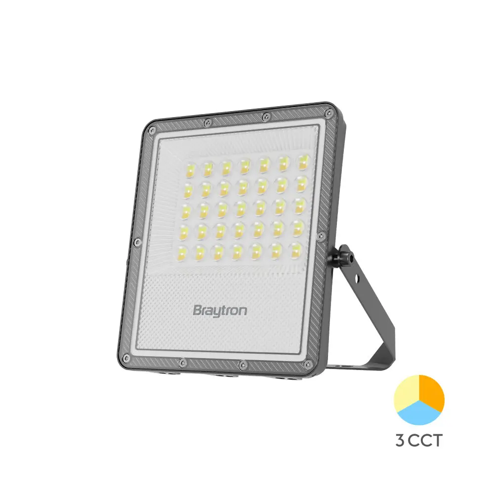 Braytron LED reflektor BRY-FLOOD-PF-30W-GRY-3IN1-IP65