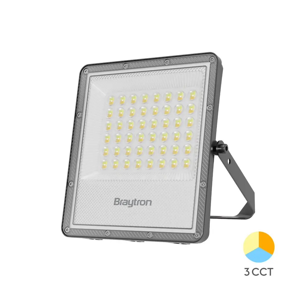 Braytron LED reflektor BRY-FLOOD-PF-50W-GRY-3IN1-IP65