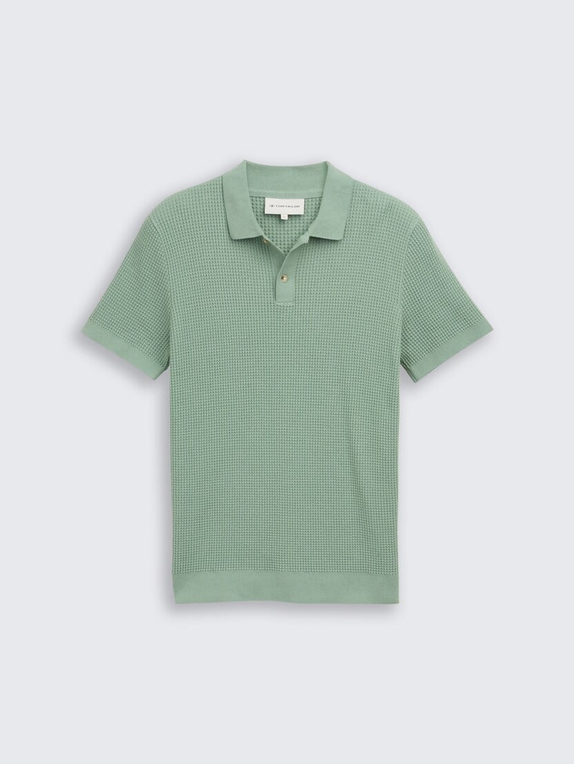 Pleteni polo pulover