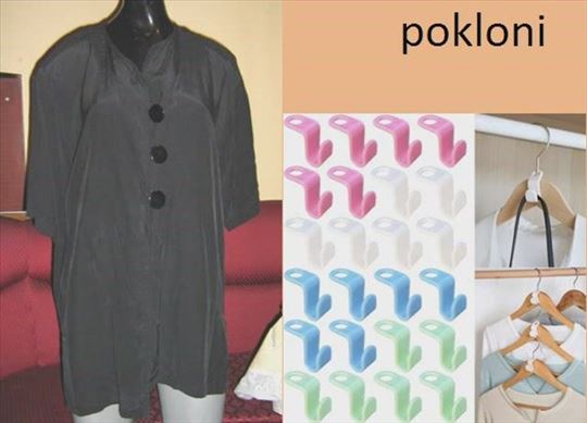 Crna bluza sa naramenicama + pokloni